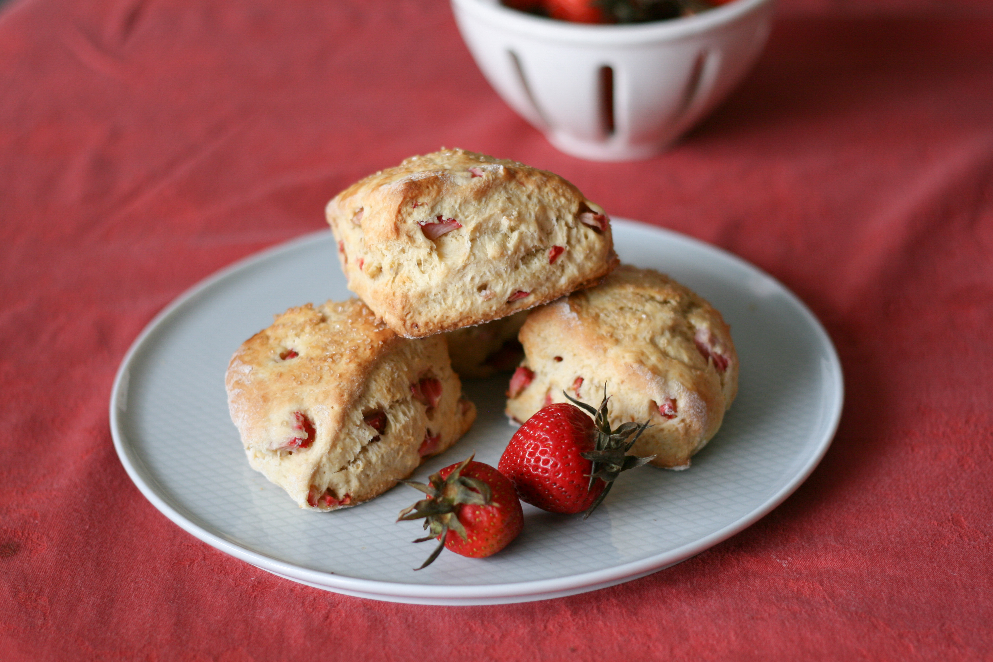 Small Batch Old Fashioned Strawberry Scones | Haute Pepper Bites